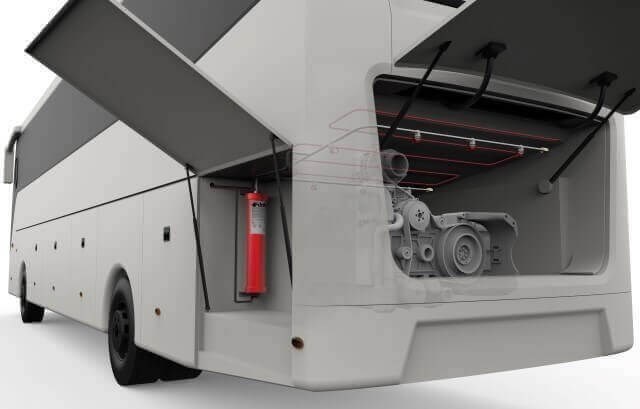Dafo Vehicle - Fire Suppression for buses and coaches